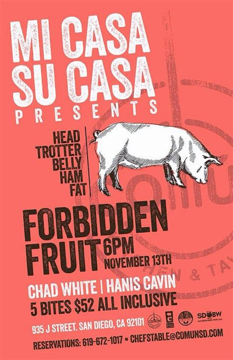 Sandiegoville Chefs Chad White And Hanis Cavin Team Up For 5 Courses Of Porky Pleasure On