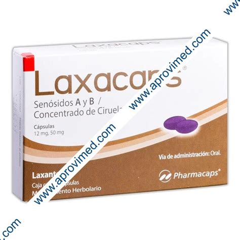 Laxacaps C 30 Caps 12 50 Mg Aprovisionamiento Medico
