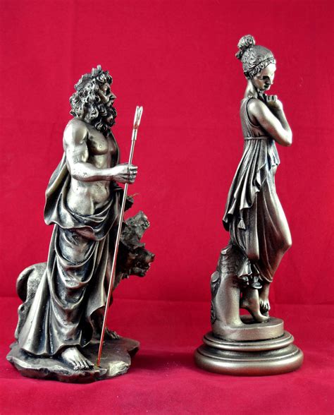 Persephone Goddess Queen Of The Underworld And Hades Gold Patina Greek