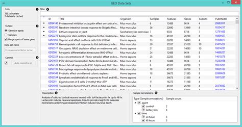 Geo Data Sets — Orange Bioinformatics 2 6 11 Documentation