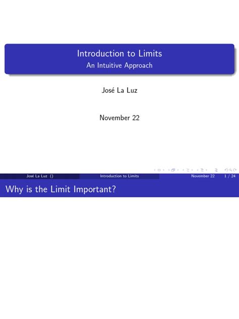 Introduction To Limits Calculus Pdf Calculus Limit Mathematics