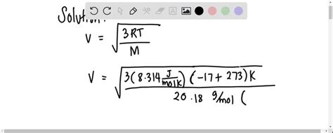 Solved Calculate The Root Mean Square Rms Averadge Speed Of The Atoms In A Sample Of Neon Gas