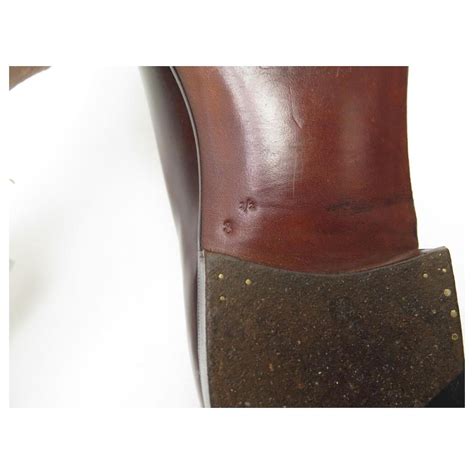Corthay Richelieu Shoes 4 Carnations 85 425 Patina Leather Shoes Brown Ref829580 Joli Closet
