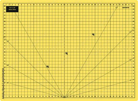 Vector Cutting Mat High Detail Design In Medium A3 Format In Metric