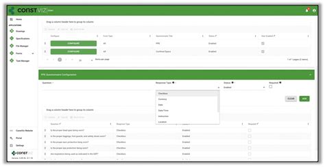 Customized Questionnaires For Construction Project Forms