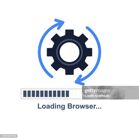 Browser Loading Icon With Gear Symbol High Res Vector Graphic Getty Images