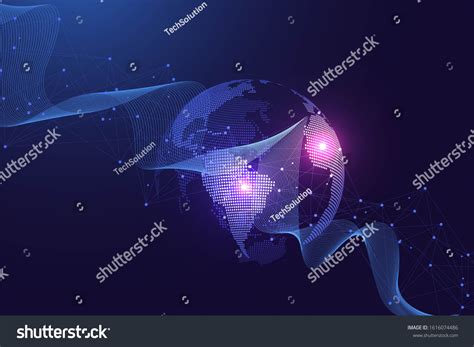 Global Network Connections Points Lines Wireframe Stock Illustration 1616074486 Shutterstock