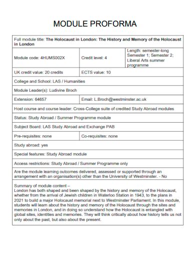 Free 30 Proforma Samples In Pdf