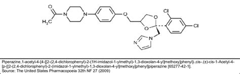 Chemical Structure Of Ketoconazole Download Scientific Diagram