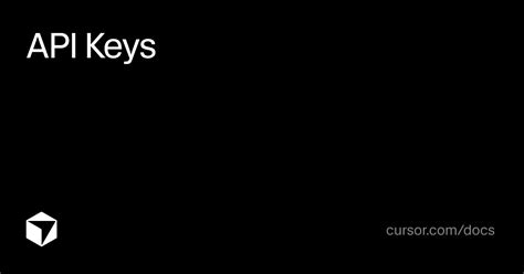 Api Keys Cursor Docs