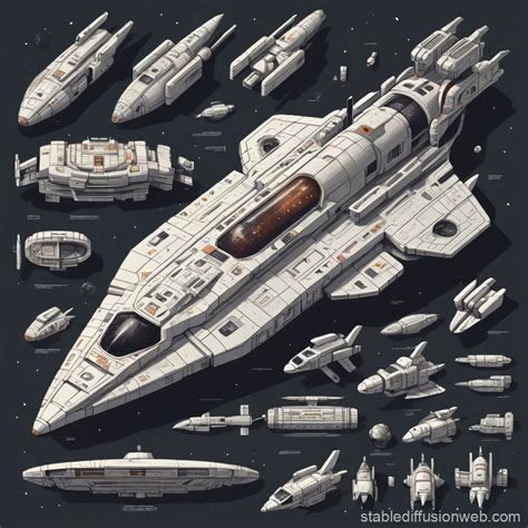 Ftl Space Ship Sprite Sheet Stable Diffusion Online