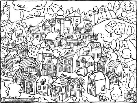 Village Coloring Pages At Free Printable Colorings