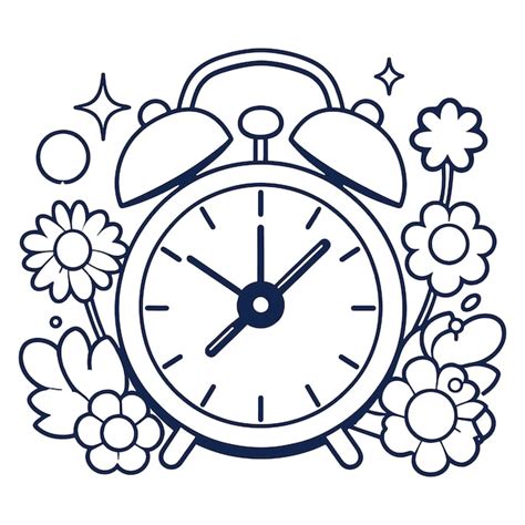 Clock Outline Design Vectors And Illustrations For Free Download