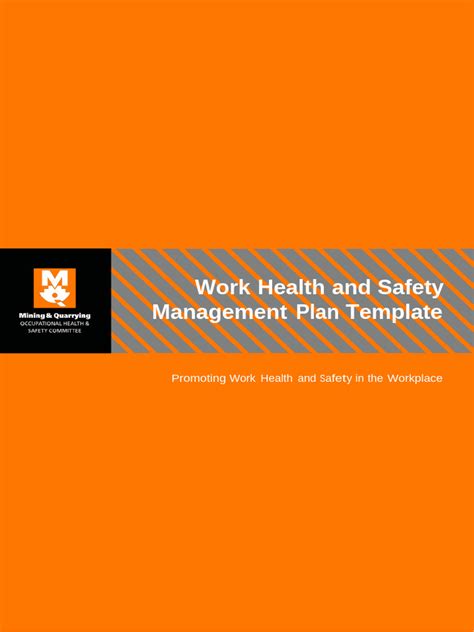 Work Health And Safety Management Plan Template V52 1 Pdf