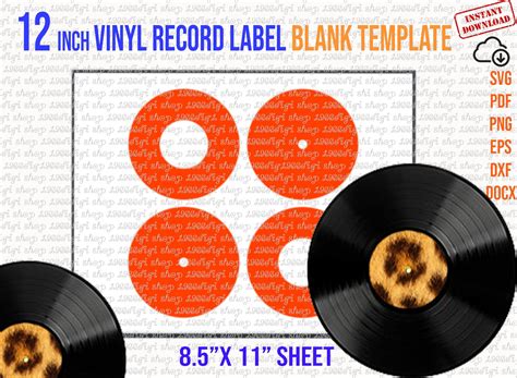 42 Record Label Size