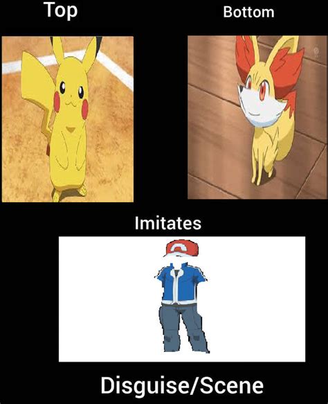 Pikachu And Fennekin Imitates Ash By Cozyglow Sweetie Tf On Deviantart