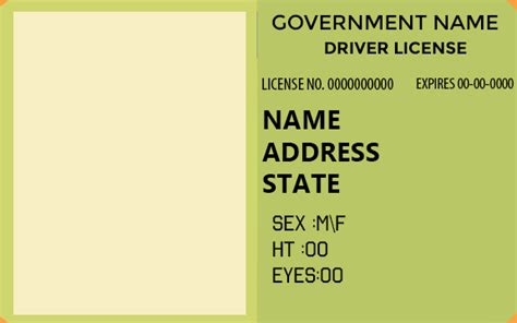 Driver License Templates Make Your Own Templates Template Sumo