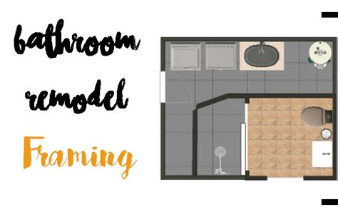 Bathroom Remodel Framing The Shower Leah And Joe Home Diy Projects