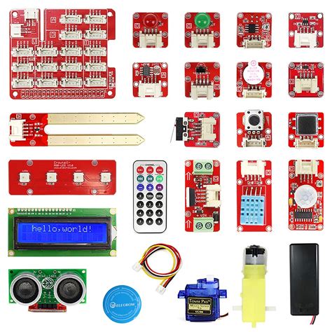 Elecrow Sensor Kit For Raspberry Pi Programming Learning Kit Electronics And Coding Kit For