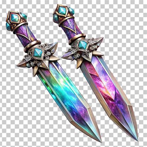 Vintage Colorful Dagger Concept Premium Ai Generated Psd
