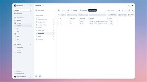 Sql Database · Nuxthub