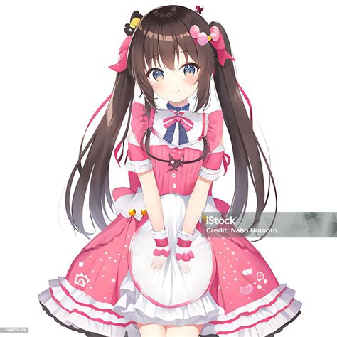 Ilustrasi Gadis Manis Anime Kartun Jepang Imut Moe Perempuan Kawaii