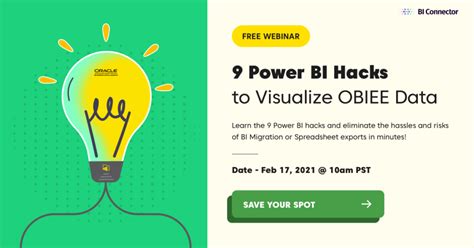 WEBINAR 9 Power BI Hacks To Visualize OBIEE Or OAC OAS Data