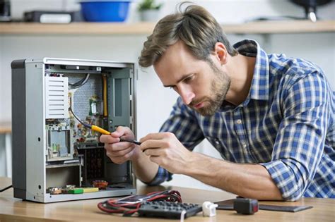 Premium Photo Computer Repair Fixing Hardware Components