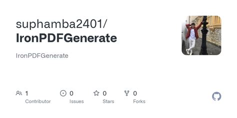 Github Suphamba Ironpdfgenerate Ironpdfgenerate