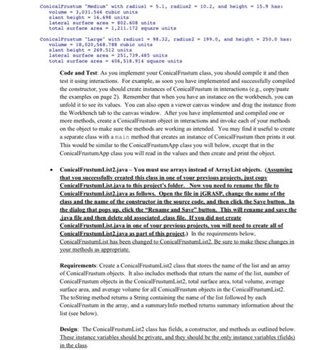 Solved Specifications Use Arrays In This Project