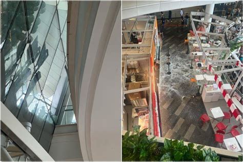 စင်ကာပူ၊ Star Vista Mall မှာ အမြင့်မှ အပြင်ဘက်နံရံမှန်ချပ်များ ပြုတ်ကျလာခဲ့ခြင်းကြောင့် လမ်းသ