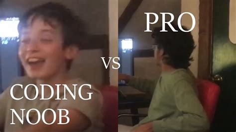 Coding Noob Vs Pro Youtube