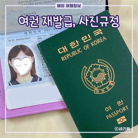 여권 재발급 신청 방법 준비물 갱신 기간 비용 가격 온라인 여권 사진 조건 눈썹 규정 네이버 블로그