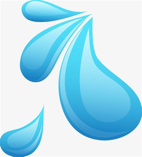 푸른 물 꽃 일러스트 장식 그림 물방울 파란색 물방울 물방울 쏟다 Png 일러스트 및 Psd 이미지 무료 다운로드