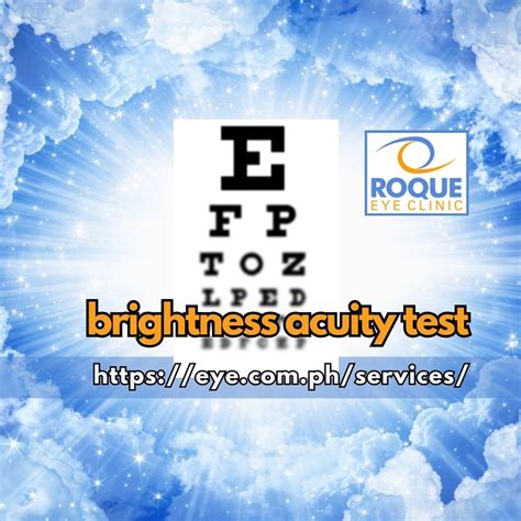 Brightness Acuity Test Roque Eye Clinic Ph
