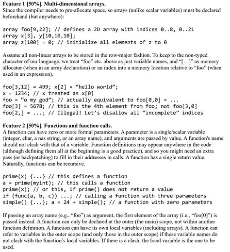Solved Feature 1 50 Multi Dimensional Arrays Since The