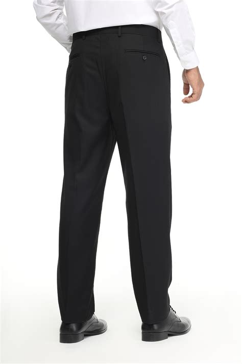 بنطلون كلاسيك ريجولار فيت أسود Tie House