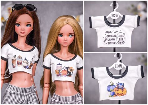Preorder Graphic Crop Top To Fit Smart Doll For Bjd 1 3 Scale Etsy