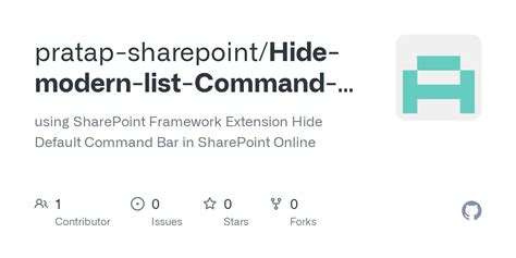 Github Pratap Sharepointhide Modern List Command Bar Using