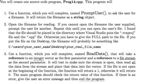 Solved You Will Create One Source Code Program Prog14cpp