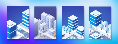 Premium Vector Isometric Set Module City
