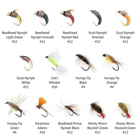 76 Pcs Fly Fishing Lure Trout Flies Kit With Fly Box