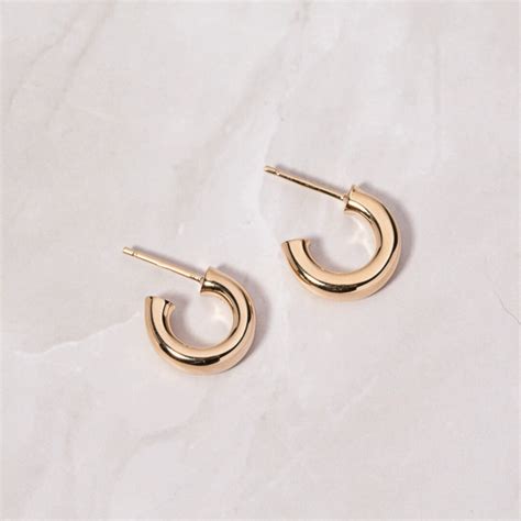 Small Chunky Gold Hoops Hoops Small Hoops Hoop Earrings Chunky