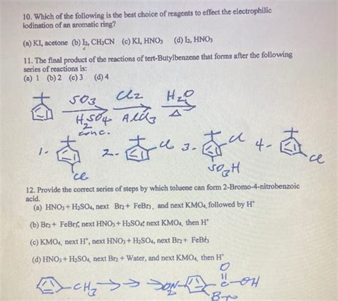 Solved 7 Which Is The Correct Order Of Reactivity Of The