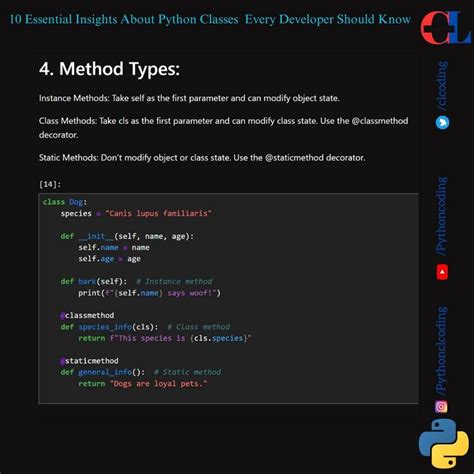 Python Coding On Instagram 10 Essential Insights About Python Classes Every Developer Should