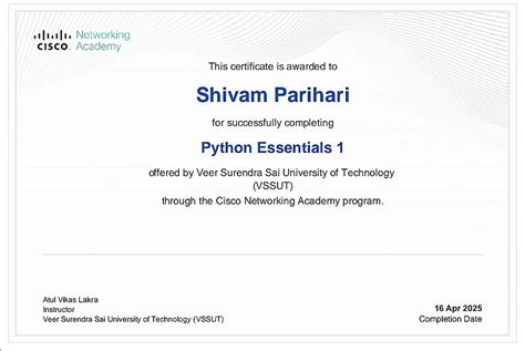 Python Cisco Networkingacademy Learningjourney Dataanalytics Shivam Parihari