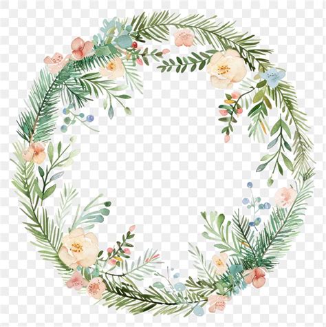 PNG Pattern Wreath Circle Plant Free PNG Rawpixel