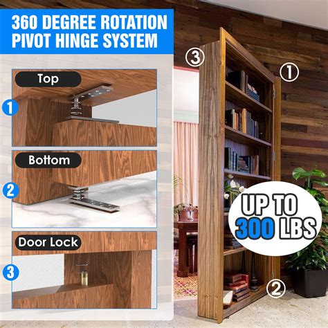 Hidden Pivot Door Hinge Heavy Duty 360 Rotation For