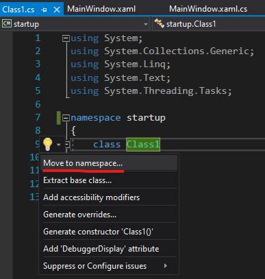C Set Namespaces Easly In Visual Studio 2019 Stack Overflow