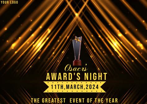 Oscars Awards Poster Template Postermywall